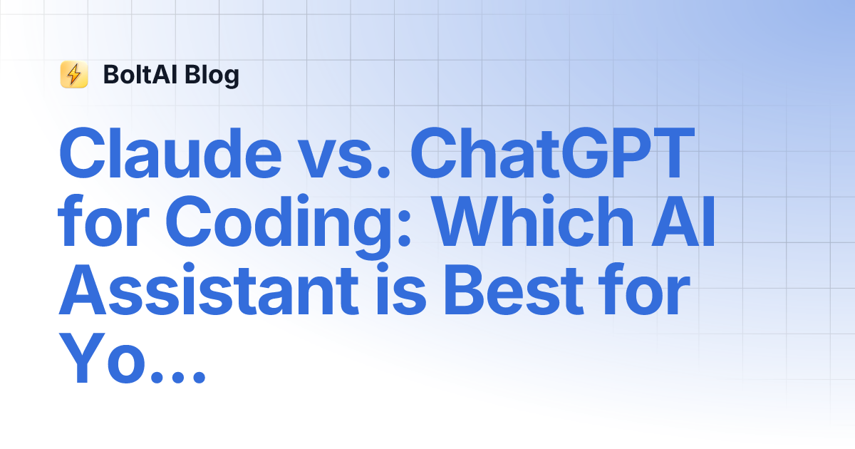Claude vs. ChatGPT for Coding: Which AI Assistant is Best for You ...