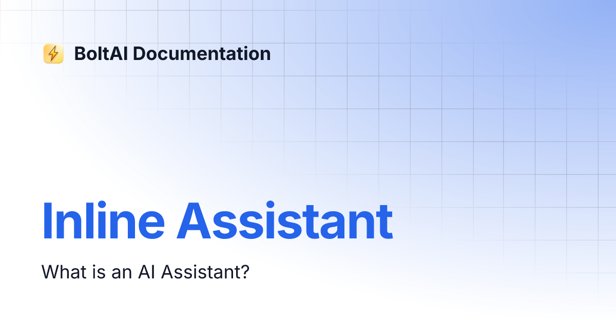 Inline Assistant | BoltAI Documentation