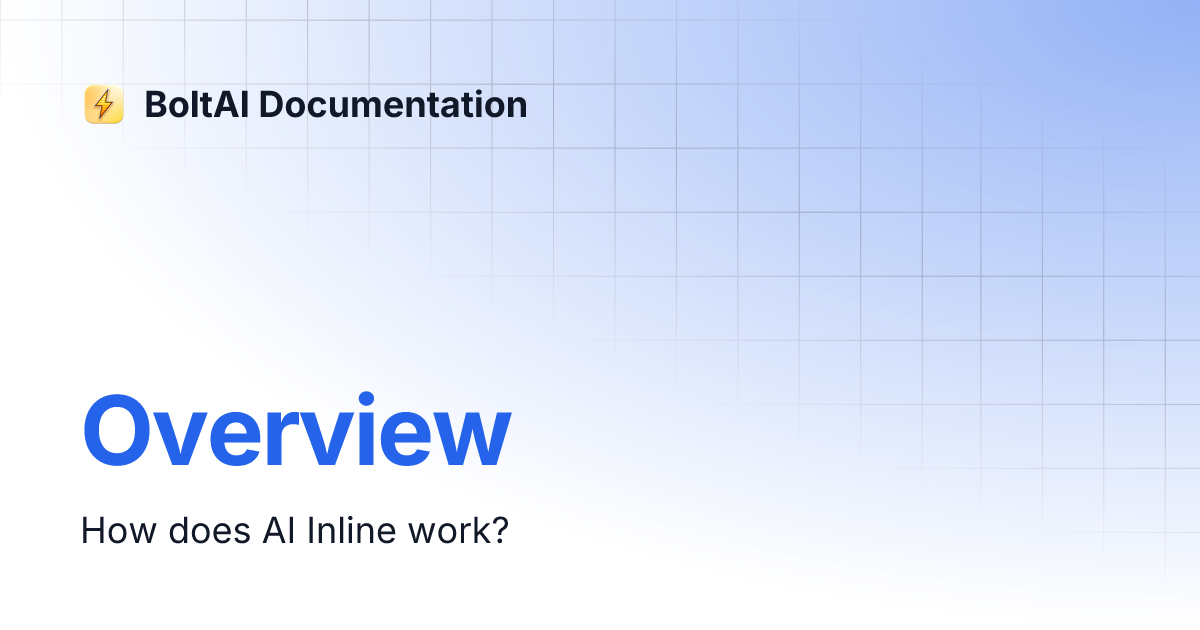 Overview | BoltAI Documentation